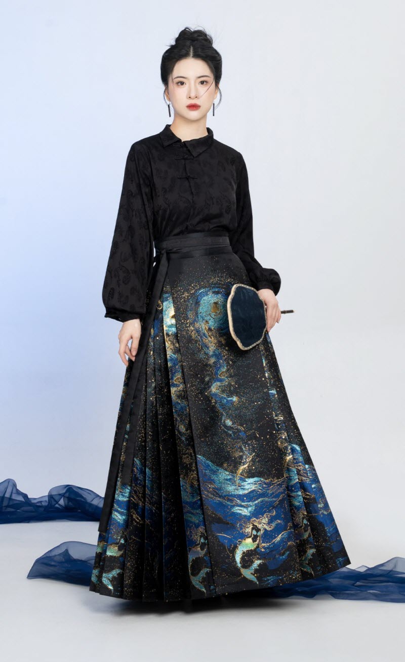 ZHIZAOSI -Mermaid Under the Galaxy Sea- Hanfu Qi Lolita Sweater ...